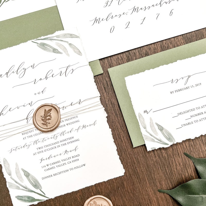 Simple Wedding Invitation - Etsy