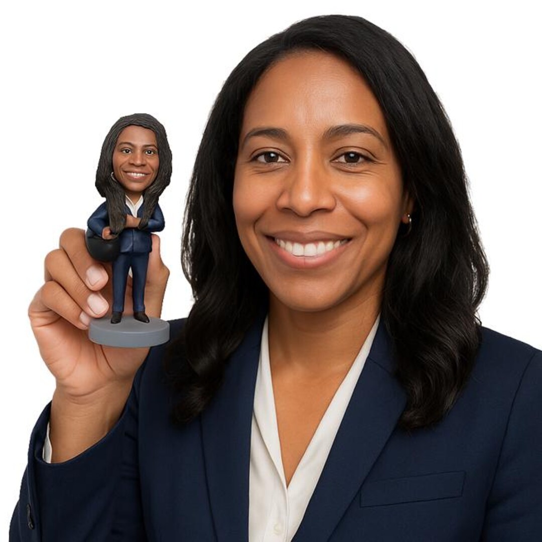 Custom Bobblehead Female Mail Carrier, Postman Custom Bobblehead ...