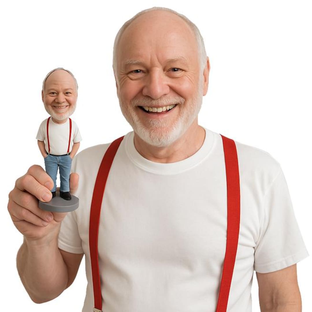 Custom Bobblehead Beer Belly Guy With Suspender, Beer Belly Red Neck ...