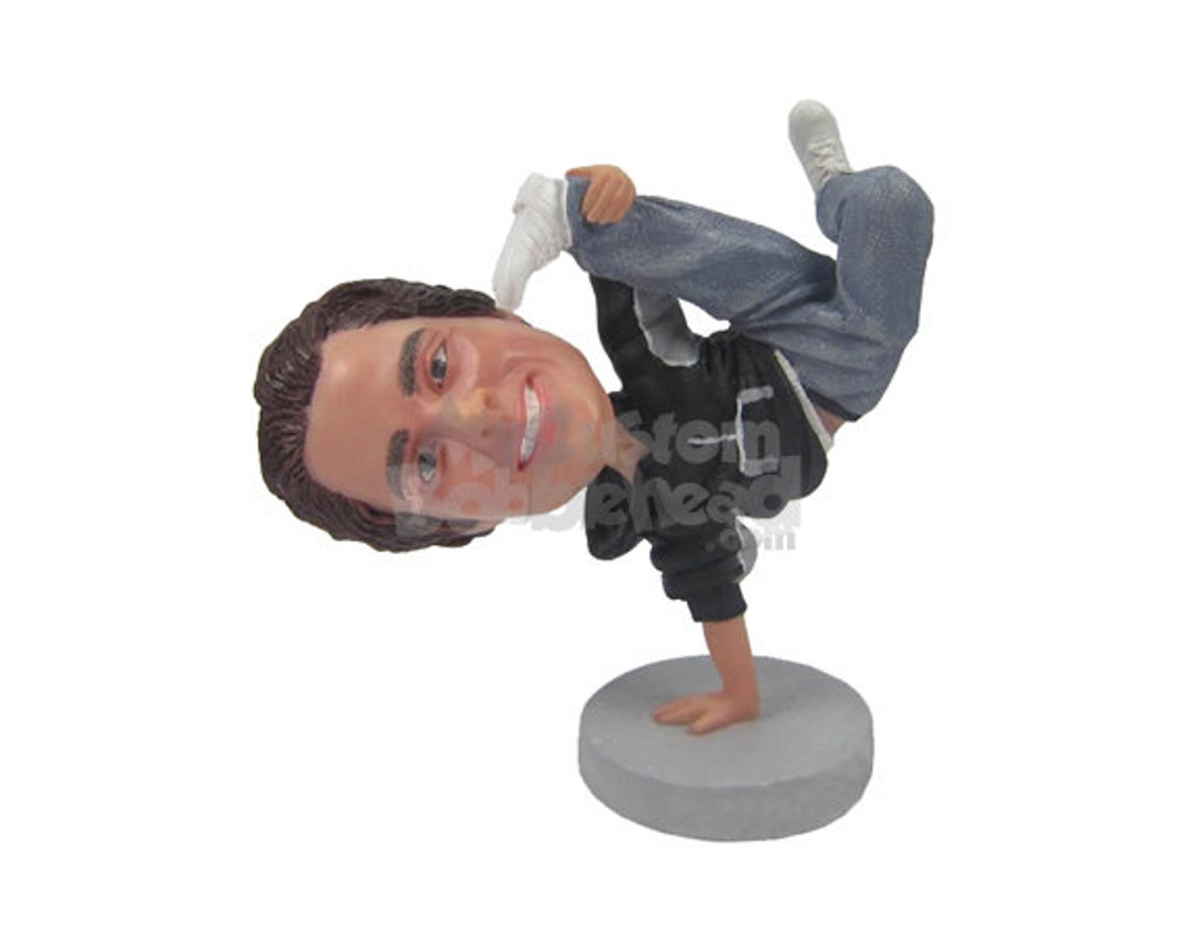 Custom Bobblehead Break Dancer, Breakdancer Custom Bobblehead, Dance ...