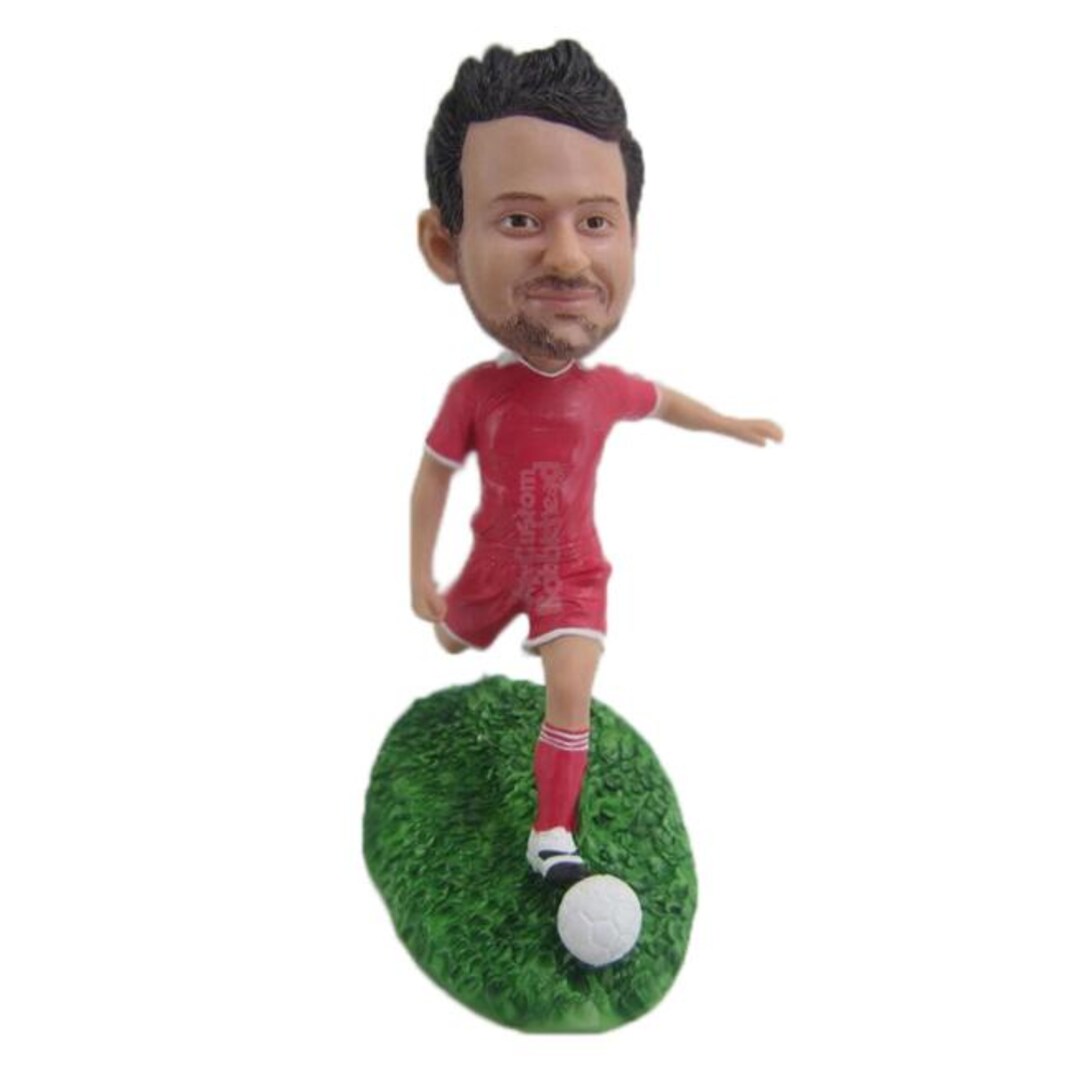 Custom Bobblehead Male Soccer Player Kicking the Ball, Female Custom ...