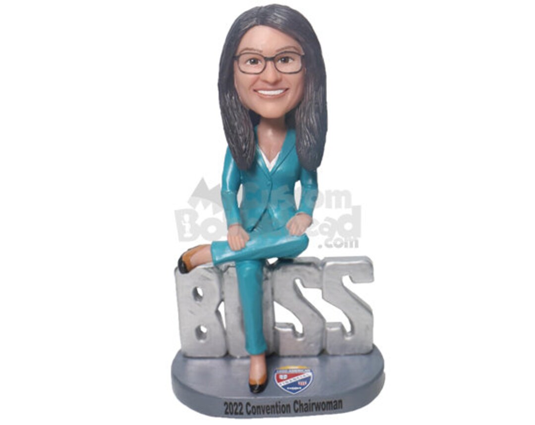 Custom Bobblehead Female Boss, Female Corporate CEO Custom Bobblehead ...