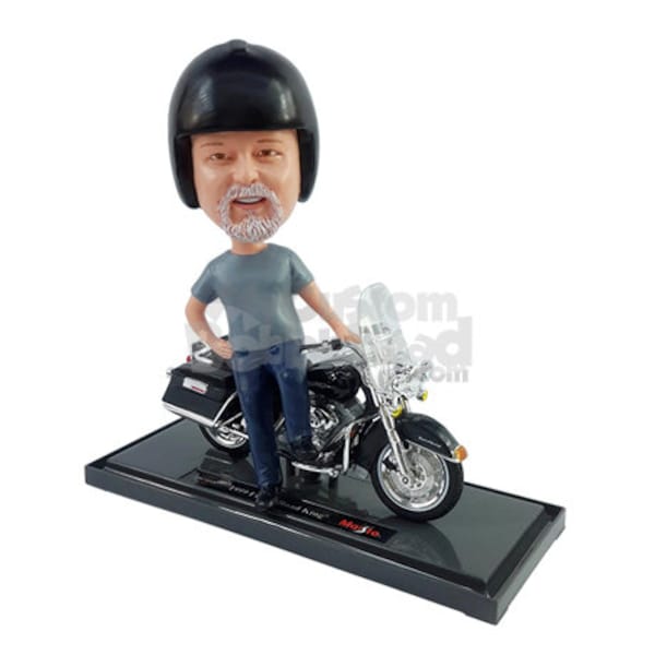 Motorcycle Bobblehead - Etsy