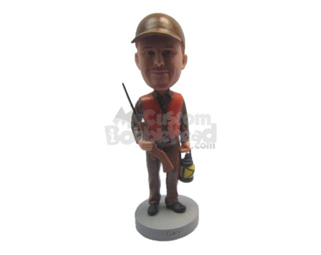 Custom Bobblehead Red Neck Hunter, Hunter With Riffle Custom Bobblehead ...