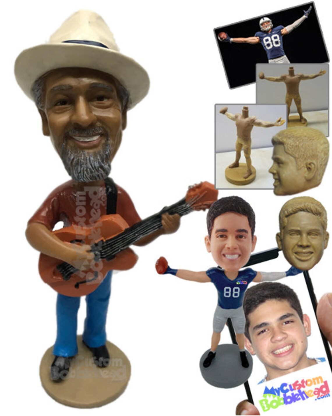 Custom Bobblehead Base Player Guitarist Base Player Guitarist - Etsy