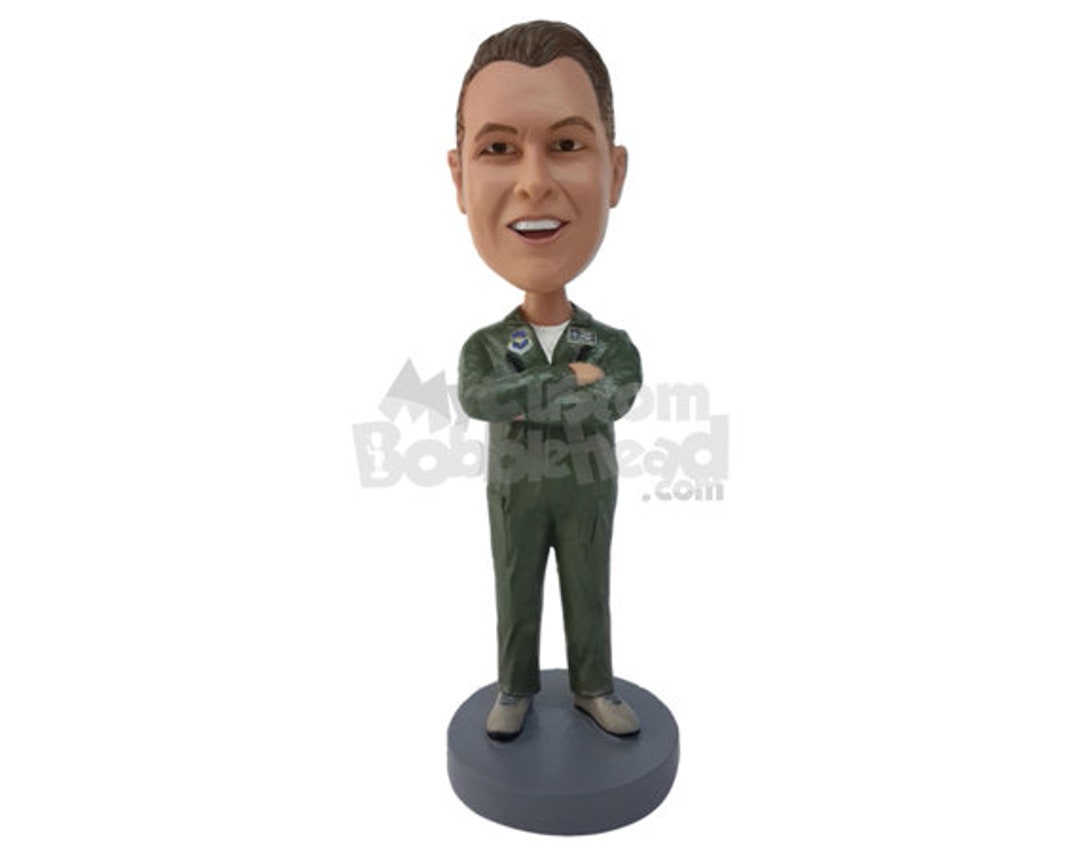 Custom Bobblehead Air Force Pilot, Army Pilot Custom Bobblehead ...