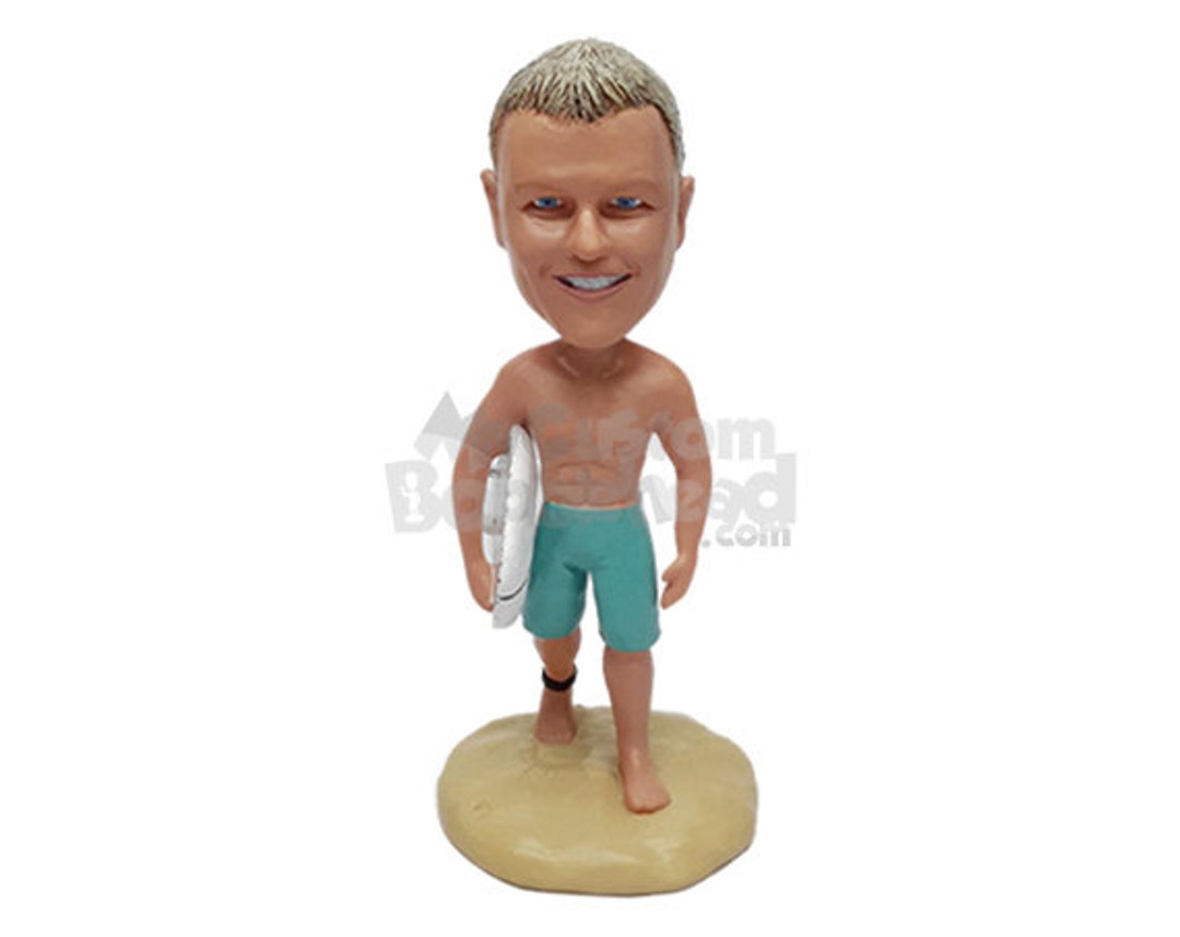 Custom Bobblehead Cool Surfer Dude, Surfing Custom Bobblehead, Sports ...