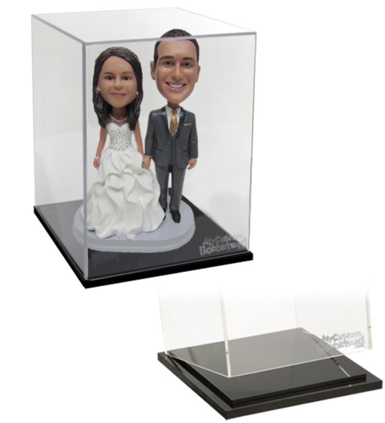 Custom Bobblehead Couple Holding Hands Custom Bobblehead, Bridal Party ...