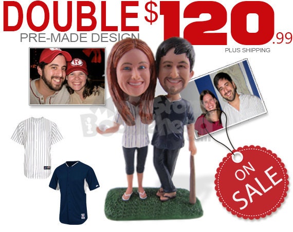 Couple Custom Bobbleheads and Personalized Bobbehead Bobble - Etsy