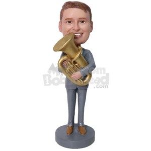 Custom Bobblehead Tuba Player, Marching Band Tuba Expert Custom ...