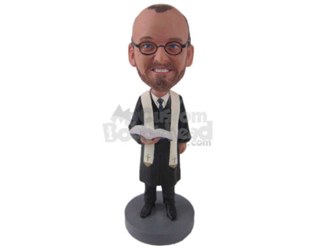 Custom Bobblehead Catholic Priest, Religious Priest Custom Bobblehead ...