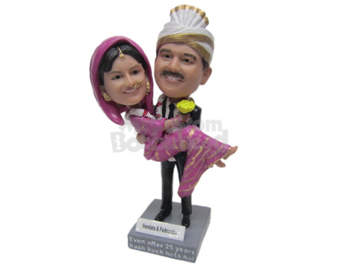 Custom Bobblehead Indian Wedding Couple, Traditional Indian Custom ...