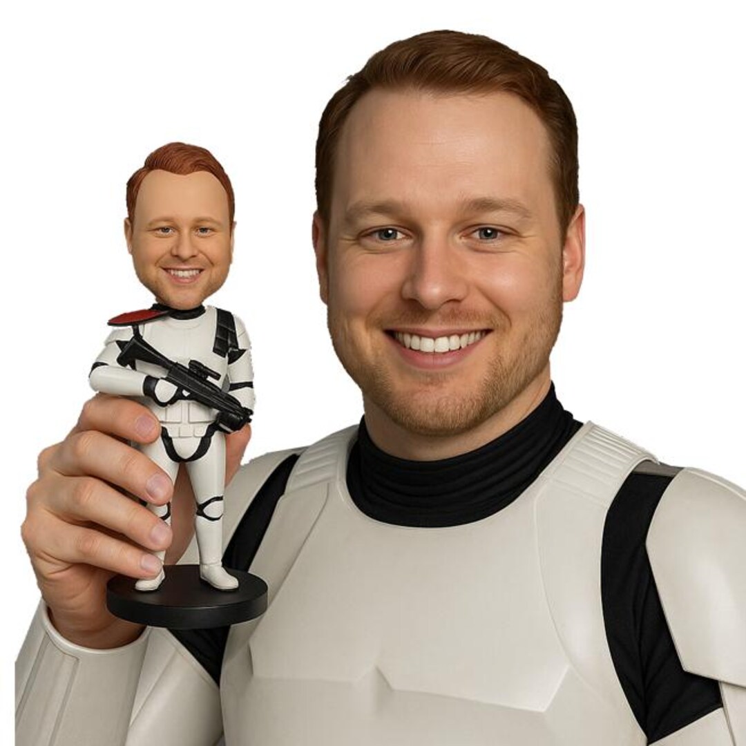 Custom Bobblehead Space Superhero With Powerful Weapon, Superhero ...