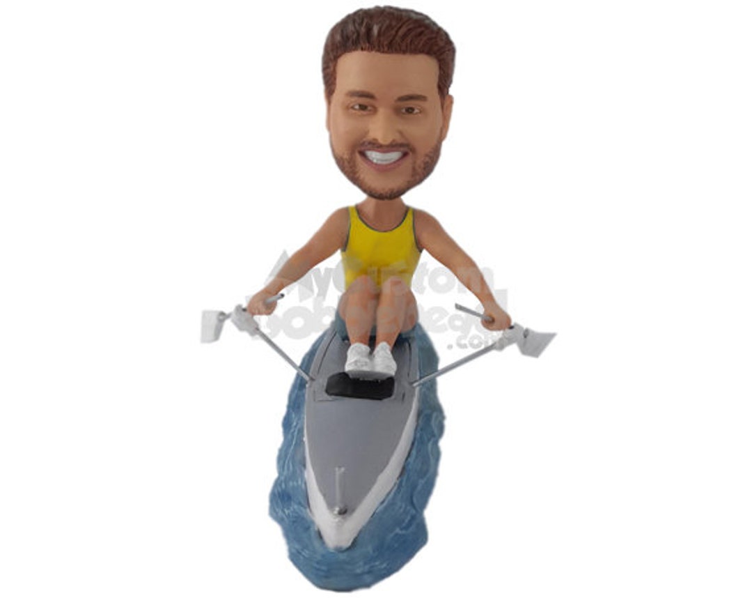 Custom Bobblehead Male Row Crew, Rower Custom Bobblehead, Rowing Team ...