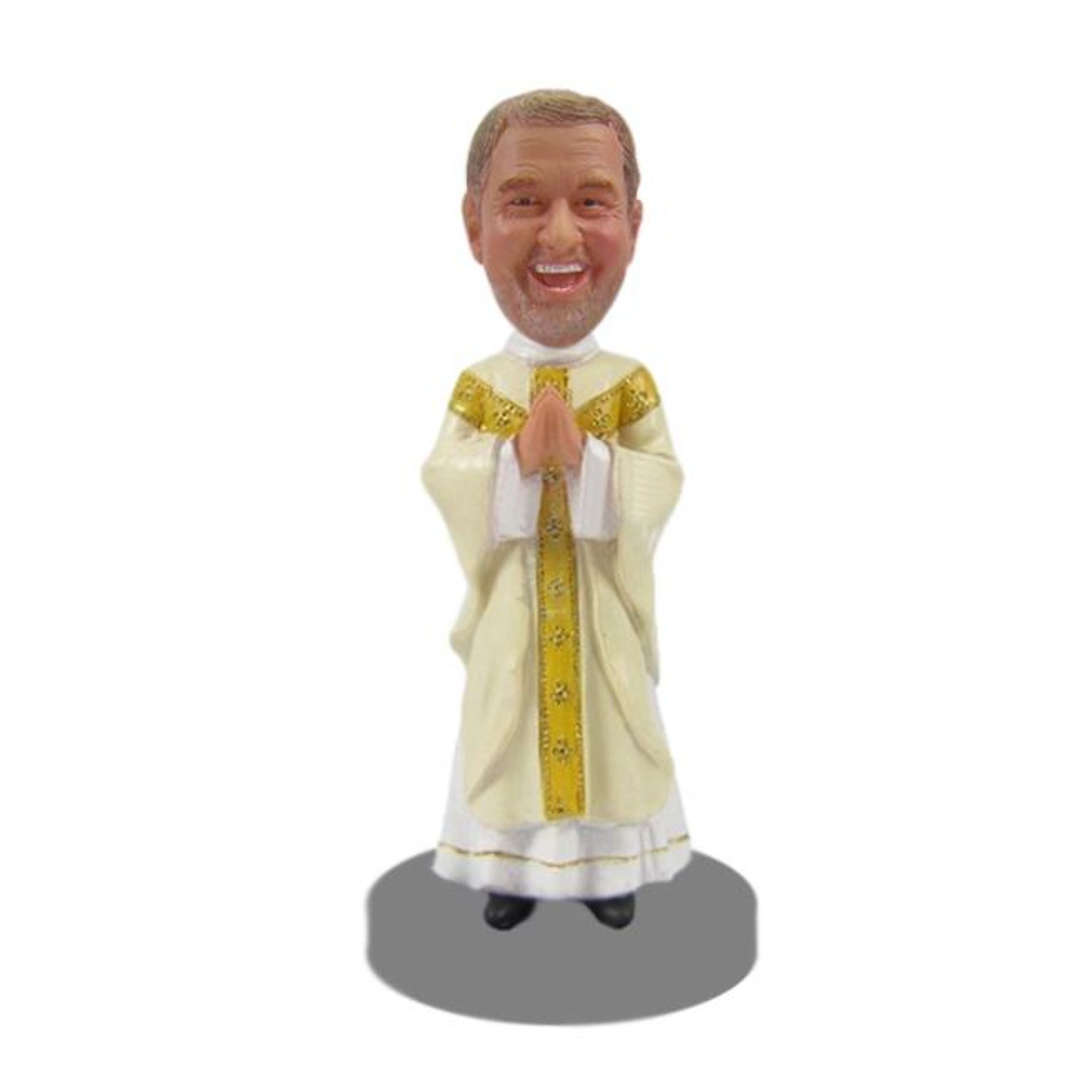 Custom Bobblehead Religious Priest Catholic Priest Custom Bobblehead ...