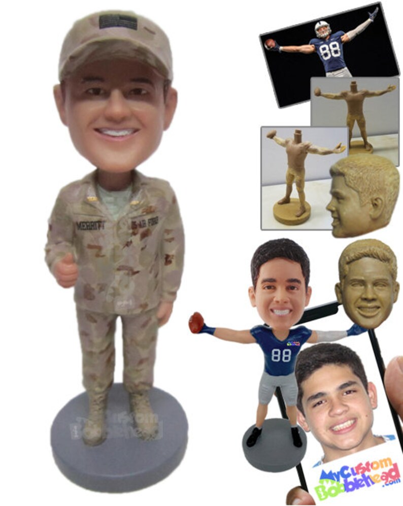 Custom Bobblehead Army Soldier Soldier Custom Bobblehead - Etsy