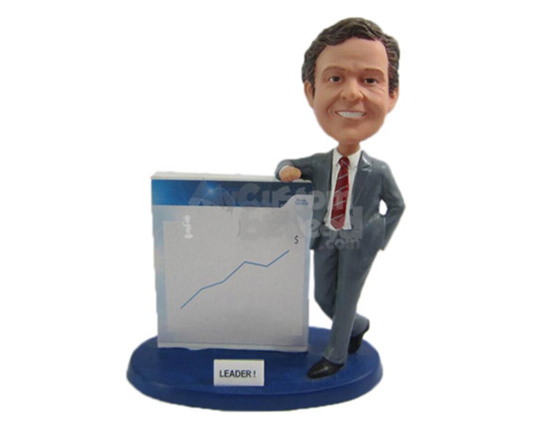 Custom Bobblehead Proud Corporate Executive, Financial CEO Custom ...