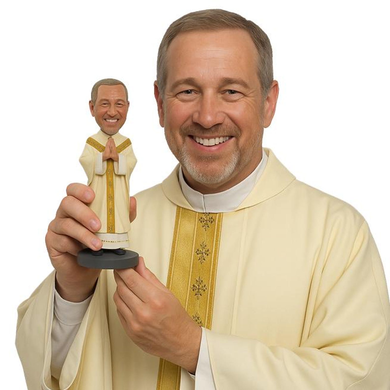 Custom Bobblehead Religious Priest Catholic Priest Custom Bobblehead ...