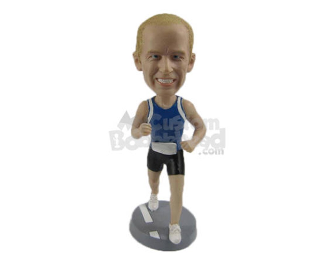 Custom Bobblehead Marathon Runner Custom Bobblehead, Sports Custom ...