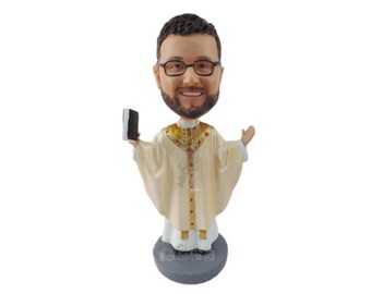 Custom Bobblehead Catholic Priest Custom Bobblehead, Religious ...
