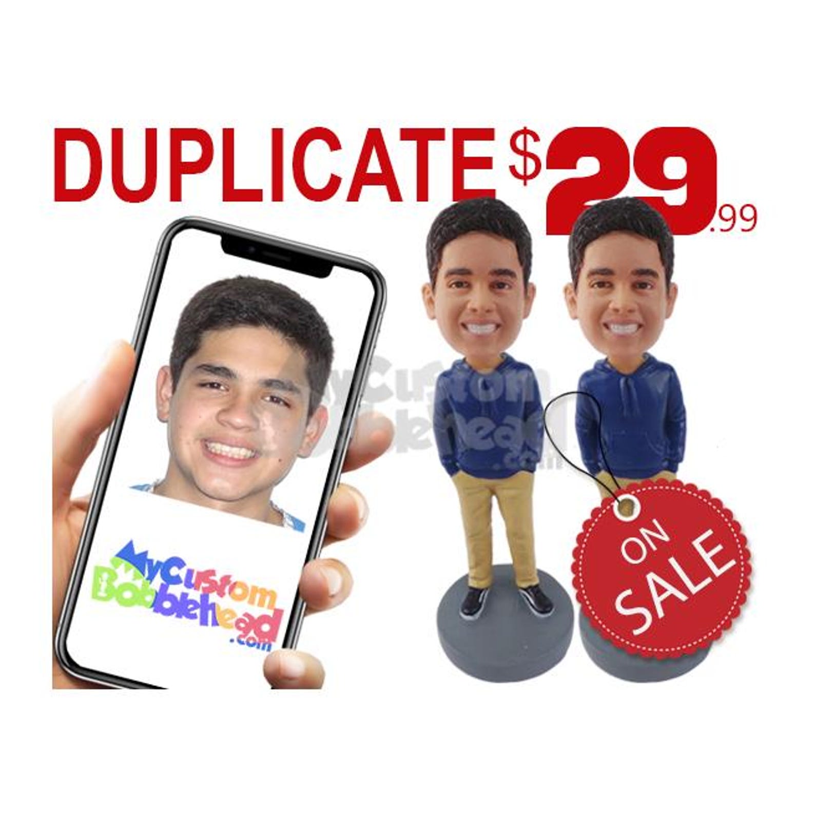 Duplicate Custom Bobblehead and Personalized Bobblehead Bobble Head ...