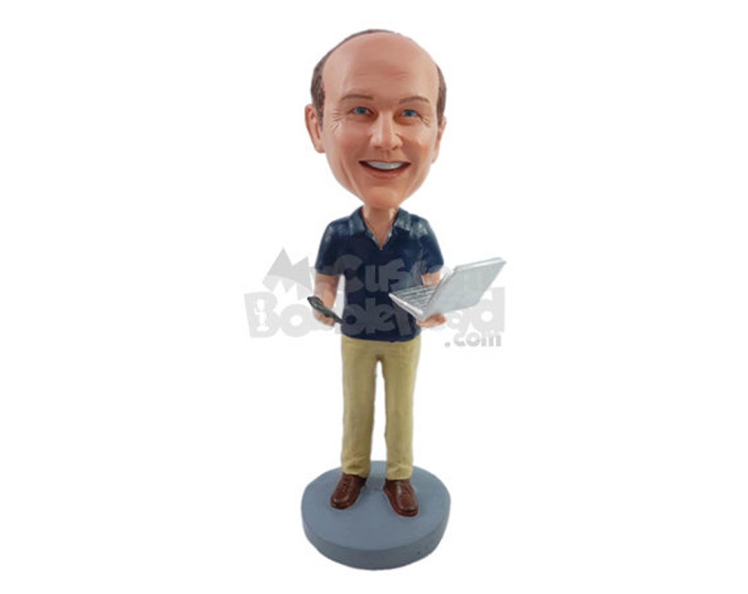 Custom Bobblehead Computer Geek, Computer Guru Custom Bobblehead ...
