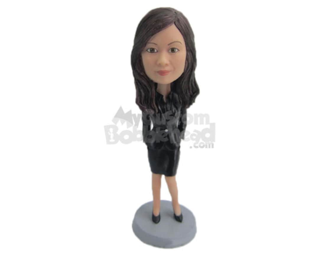 Custom Bobblehead Elegant Business Woman, Female Executive Custom ...