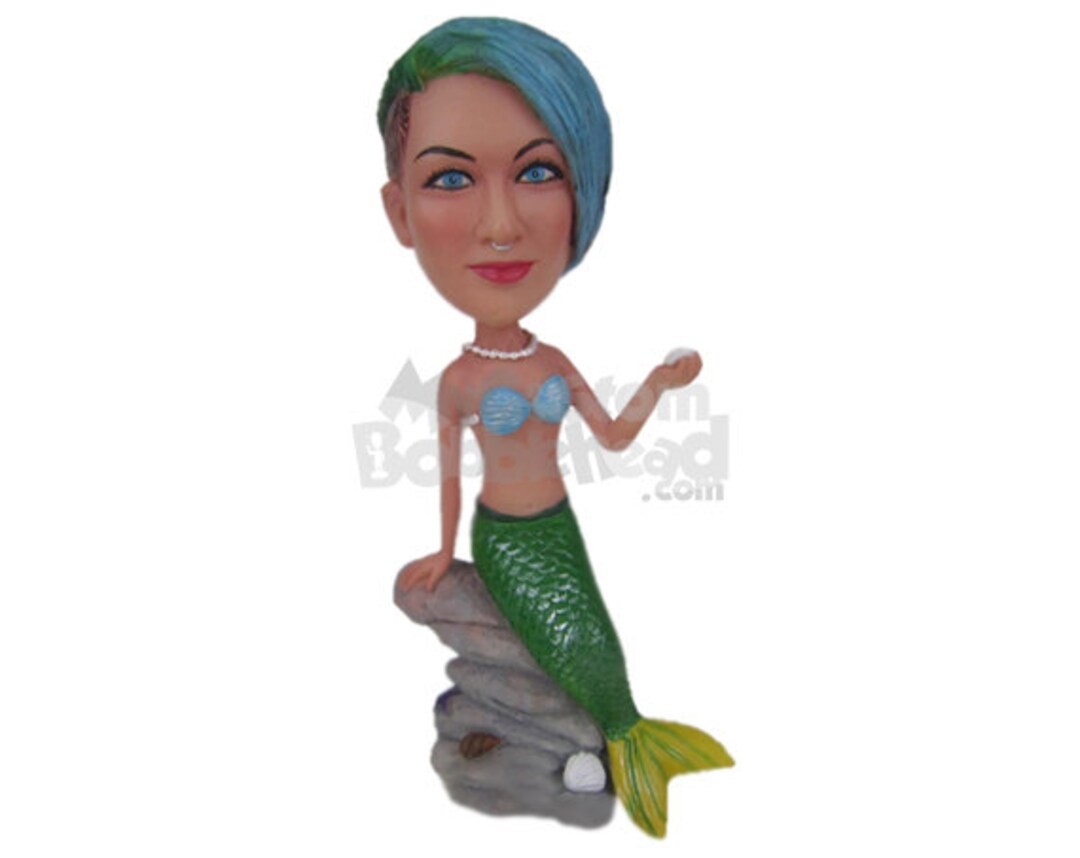 Custom Bobblehead Mermaid, Mermaid Custom Bobblehead, Sirena Custom ...
