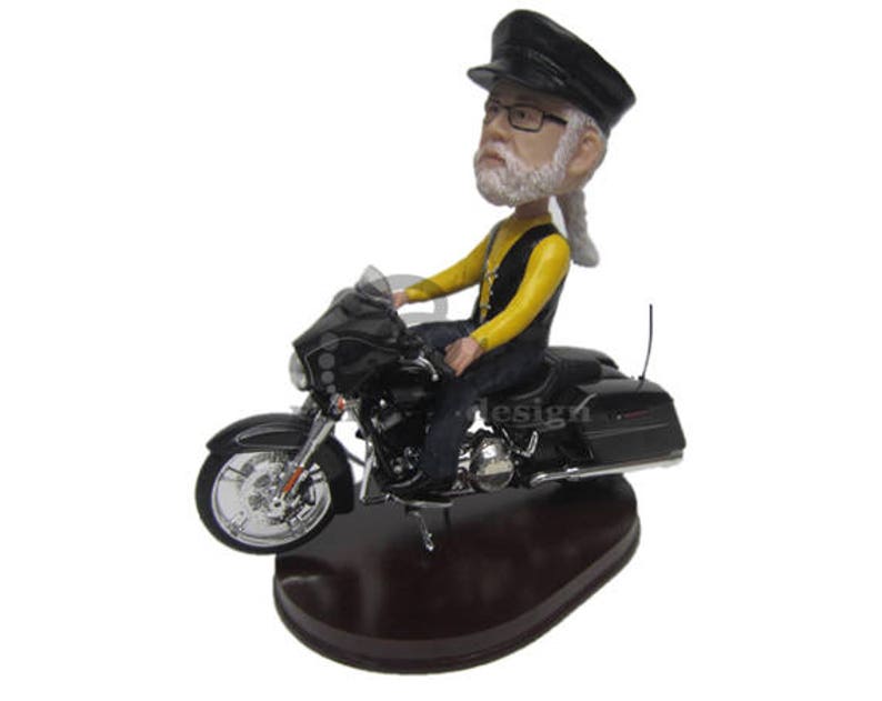 Custom Bobblehead Hardcore Biker Motorcycle Rider Custom - Etsy