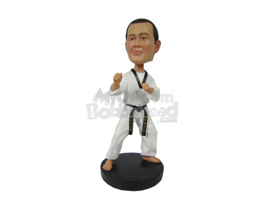 Custom Bobblehead Karate Kid Martial Artist, Karate Custom Bobblehead ...