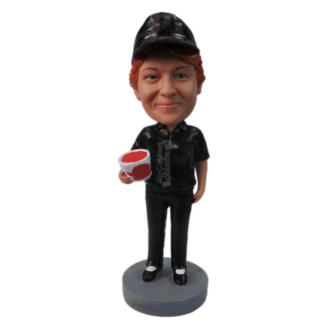 Custom Bobblehead Fried Chicken Employee, Chicken Fast Food Restaurant ...