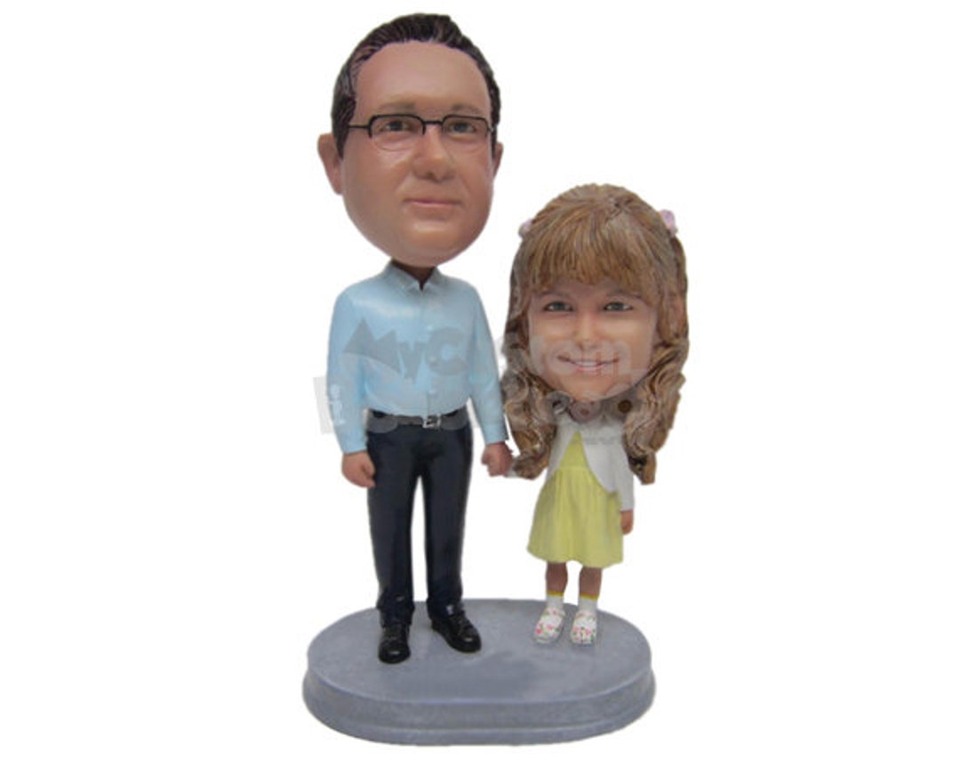 Custom Bobblehead Father and Daughter, Father and Daughter Custom ...