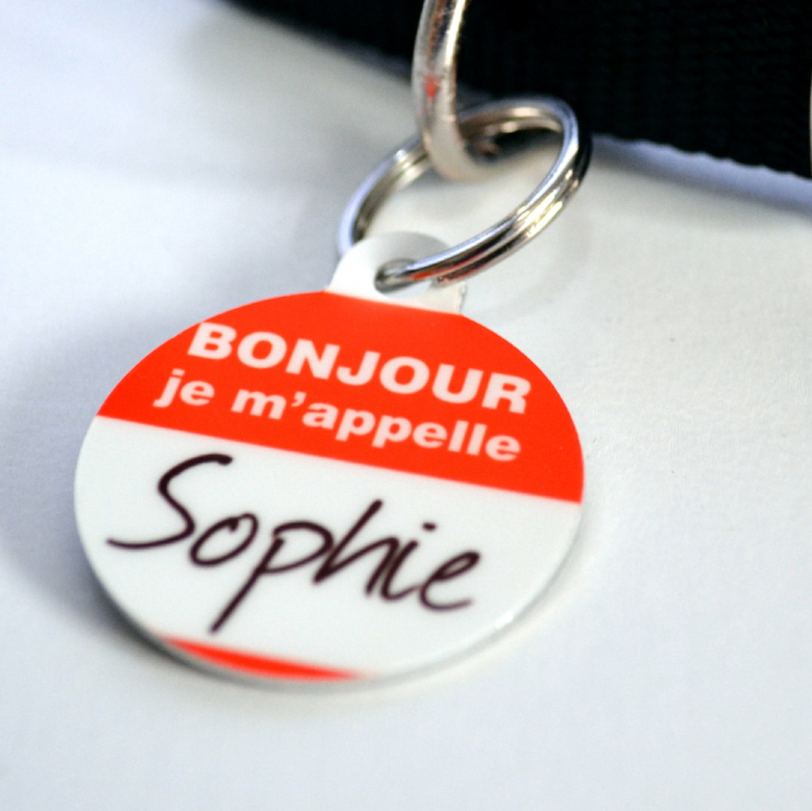 Personalized Bonjour Je M'appelle Tag CUSTOM French - Etsy