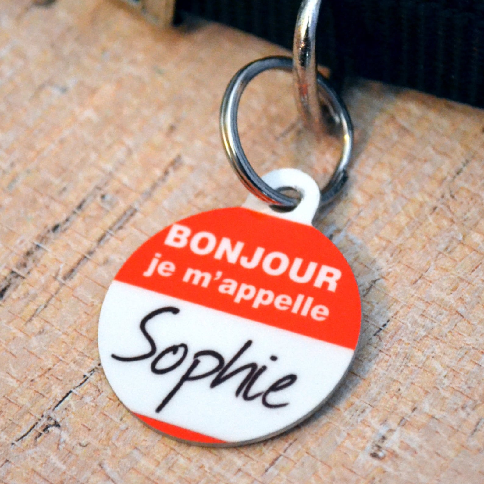 Personalized Bonjour Je M'appelle Tag CUSTOM French - Etsy
