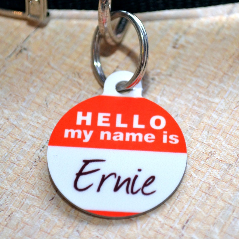 Personalized Hello My Name Is... Tag CUSTOM Dog Tag Leash - Etsy Personalized Hello My Name Is... Tag CUSTOM Dog Tag Leash - Etsy