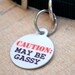 Caution: May Be Gassy Pet ID Tag Key Chain Dog Tag Leash - Etsy