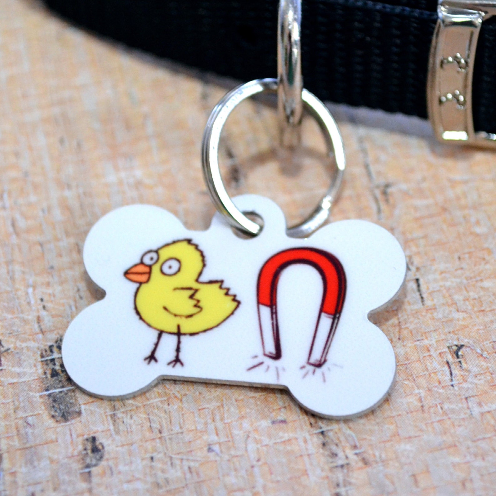 Funny Pet ID Tag Cute Key Chain Dog Tag Pet Identification - Etsy