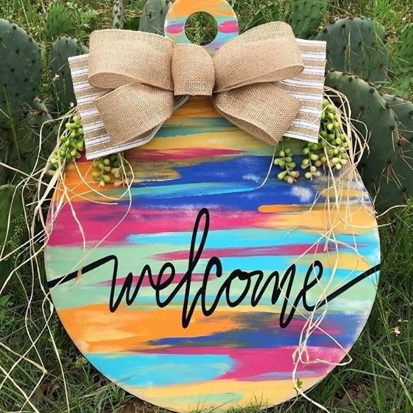 Multicolor Round Door Hanger - Etsy