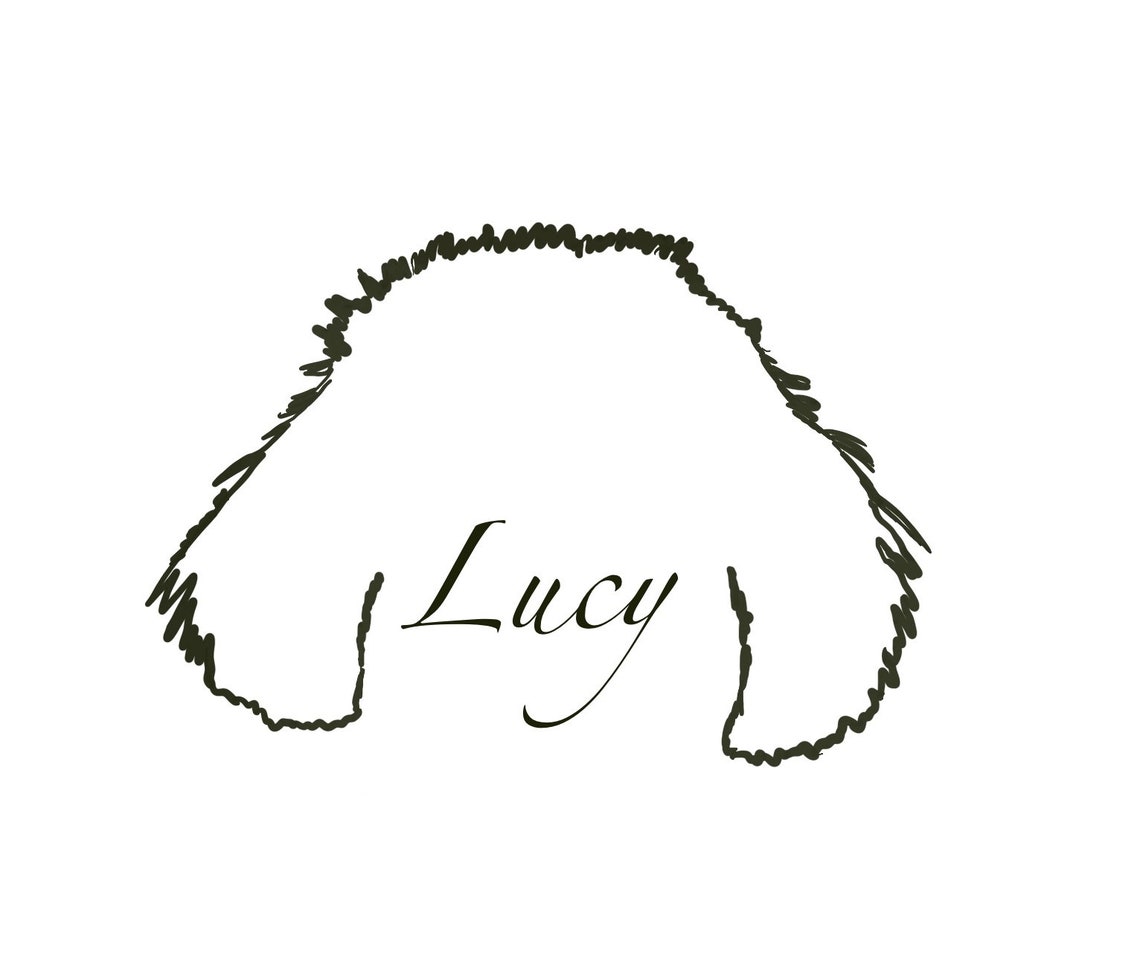 Custom Pet Ear Outline Drawing - Etsy