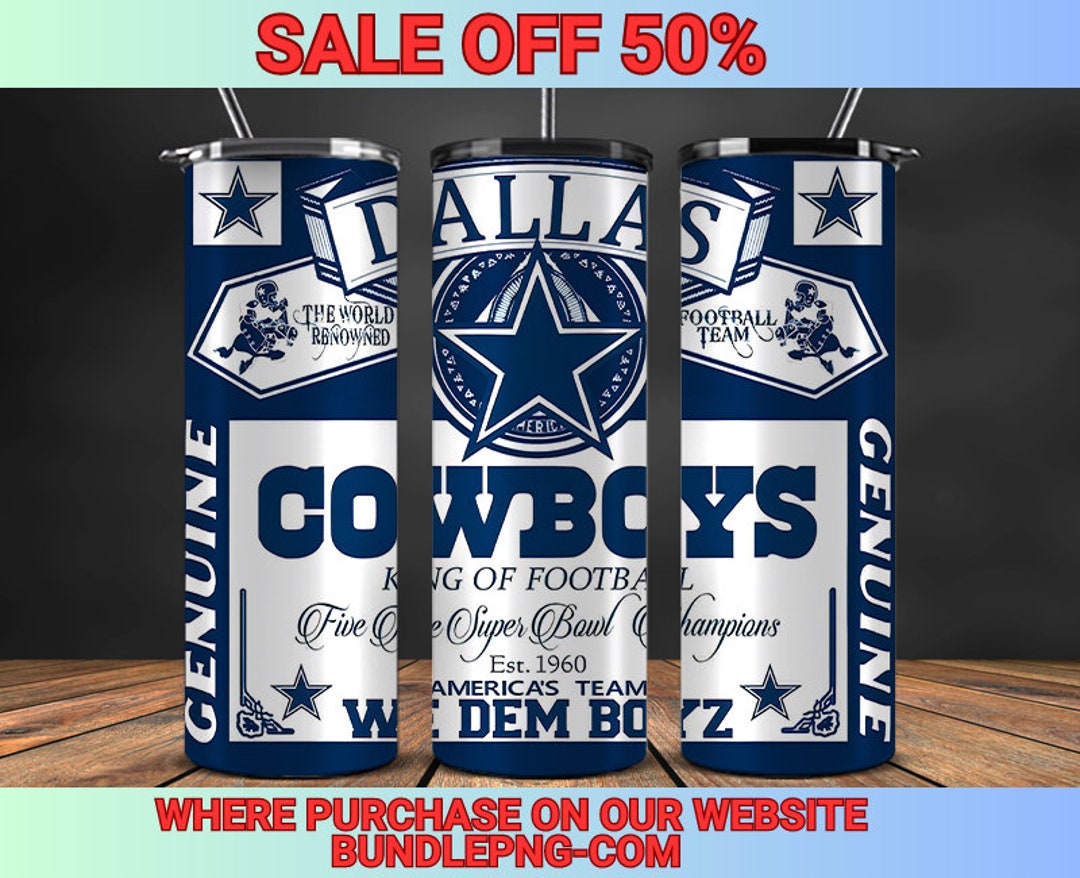 Dallas Cowboys Tumbler Cowboys Png 32 Team Football Tumbler - Etsy
