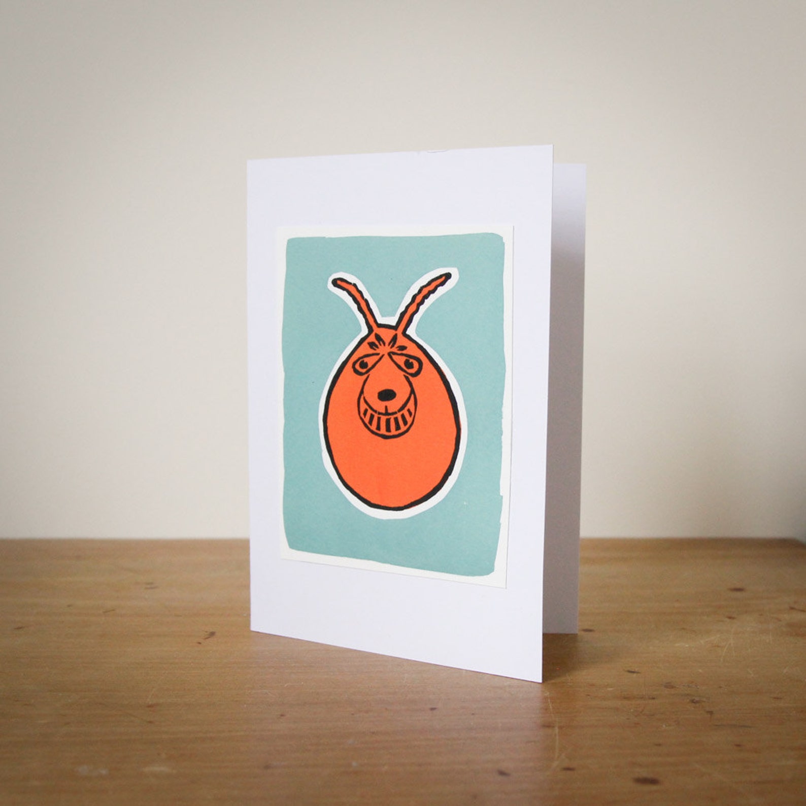 Space Hopper Retro Handmade Card - Etsy