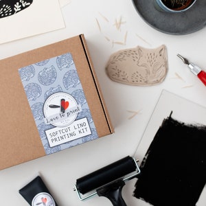 Lino Printing Kit | Lino Cut Kit | Printmaking Kit | Art Kits | Softcut ...