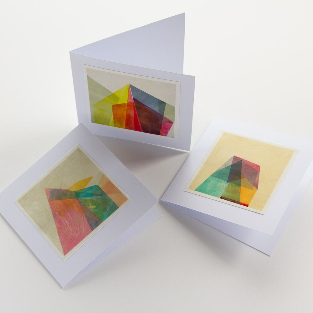 Make a splash (green) circle card — Kate Watkins | Artist & Printmaker