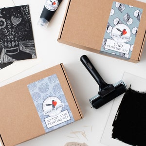 Lino Printing Kit | Lino Cut Kit | Printmaking Kit | Art Kits | Softcut ...