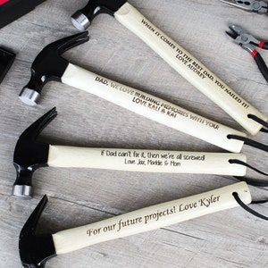 Personalized Hammer, Father's Day Gift Idea, Engraved Hammer, Daddy ...
