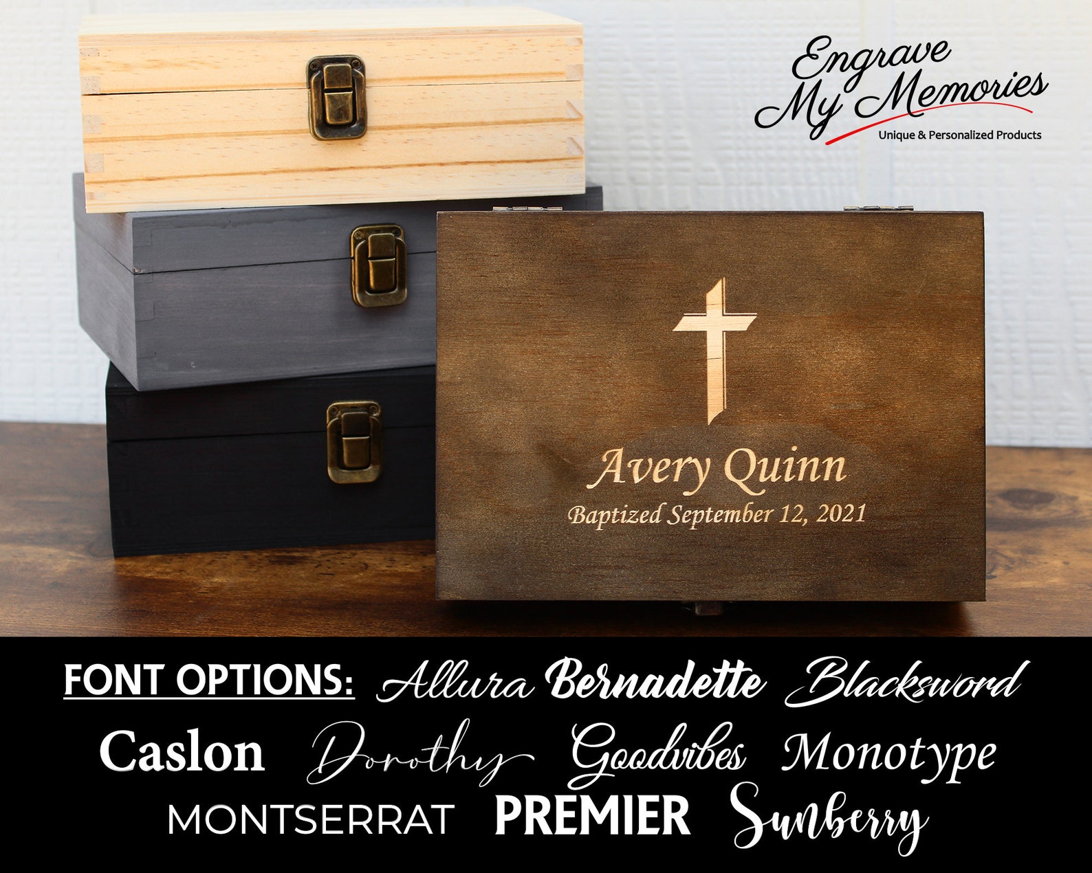 Baptism Gift Baptism Memory Box Keepsake Box Baptism Gift - Etsy