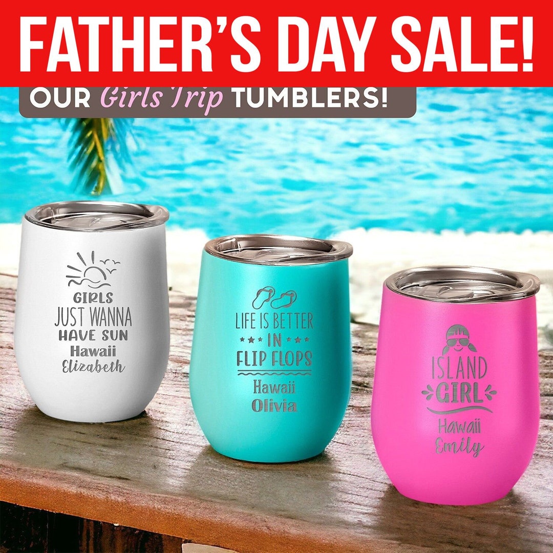 Custom Personalized Girls Tumblers, Girls Trip, Bridesmaid Proposal ...