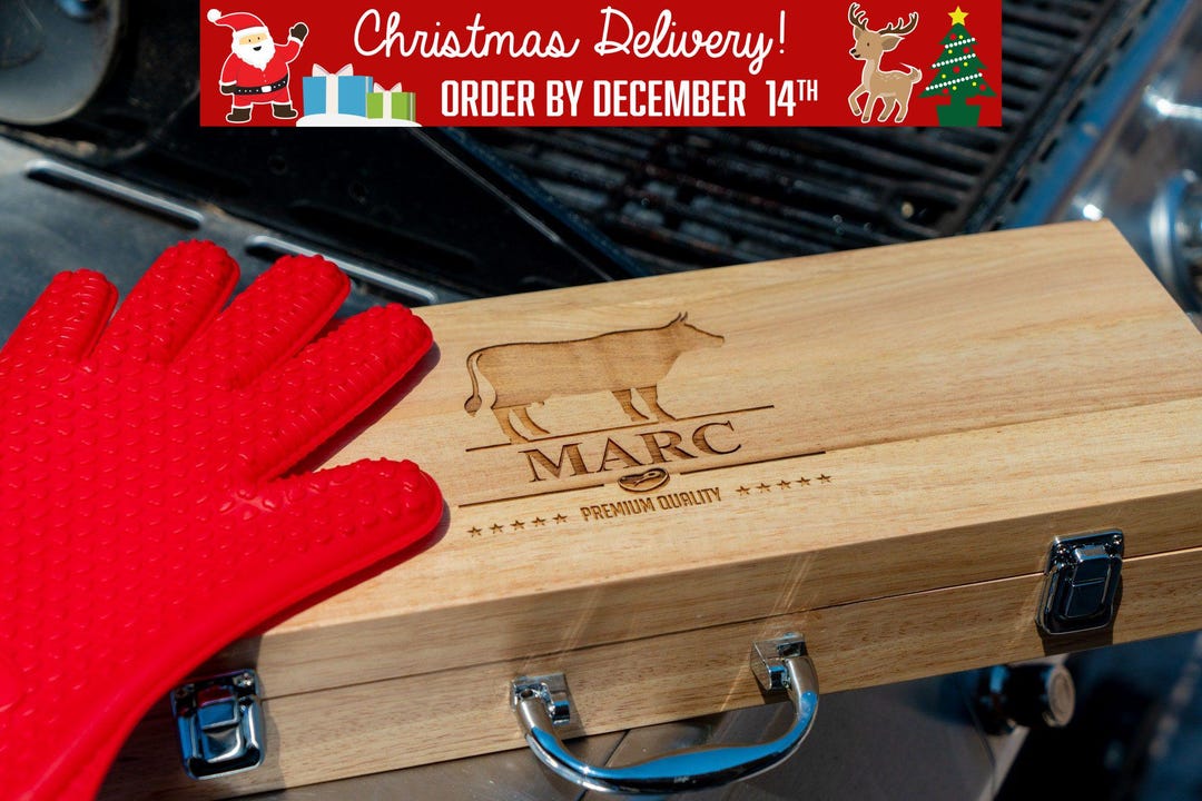 Custom BBQ Set, Grill Set, BBQ Grilling Set, BBQ Set, Tool Set ...