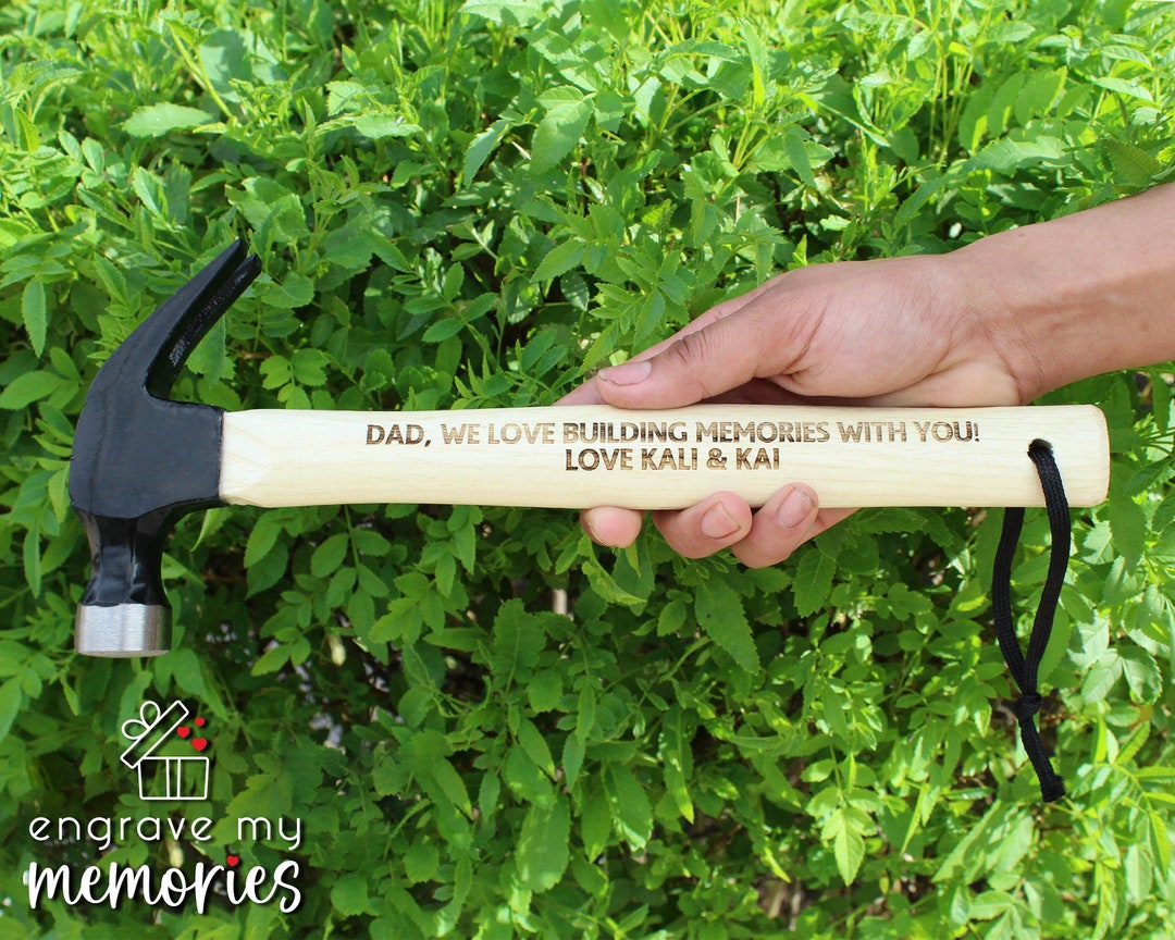 Engraved Hammer, Father's Day Dad Gift, Personalized Hammer, Best Dad ...