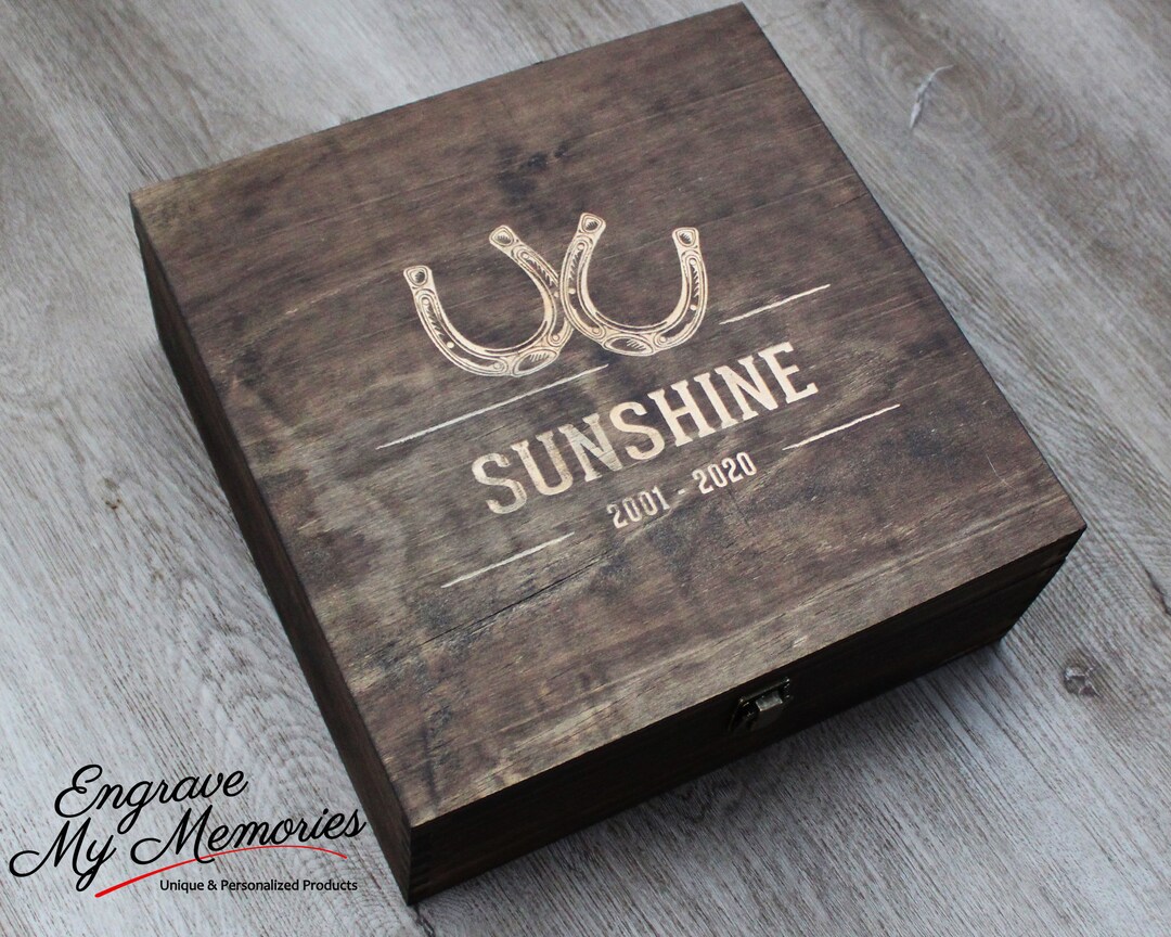 Horse Memorial Keepsake Horse Memorial Box Pet Loss - Etsy